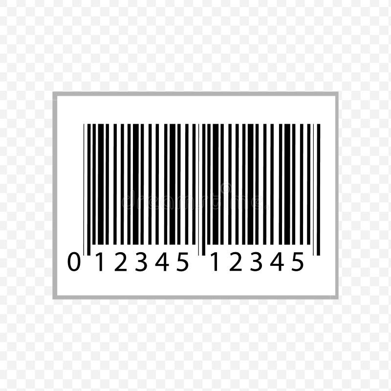 Realistic Bar Code Icon. a Modern Simple Flat Barcode Stock ...