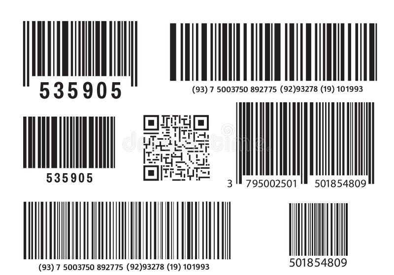 Realistic Bar Code Icon. a Modern Simple Flat Barcode. Marketing, the ...