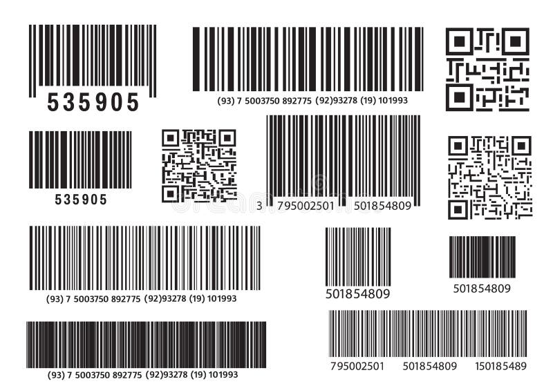 Realistic Bar Code Icon. a Modern Simple Flat Barcode. Marketing, the ...