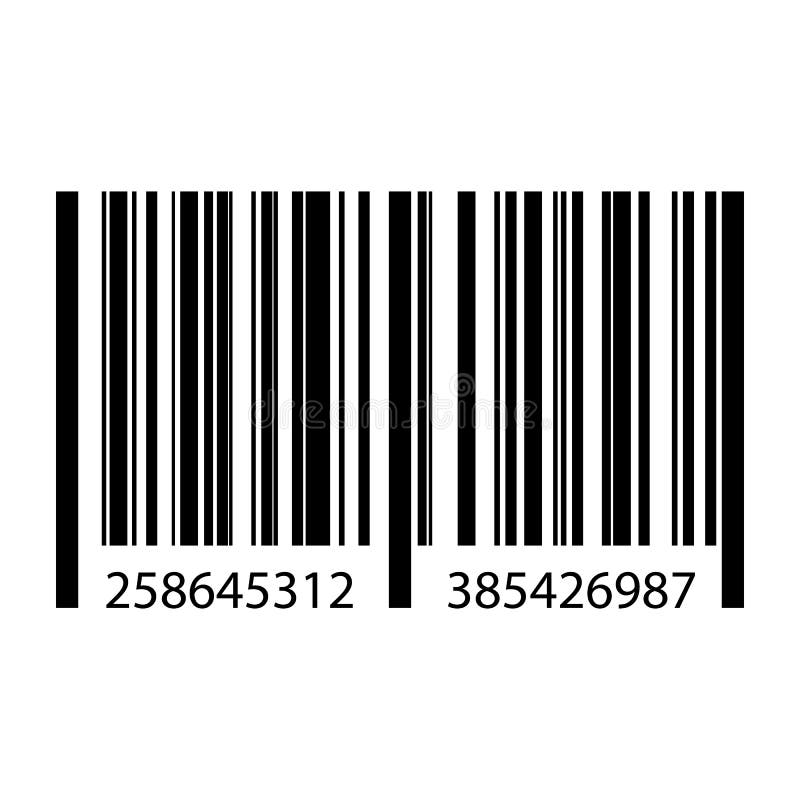 Realistic bar code icon. stock vector. Illustration of isolated - 133788397