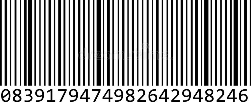 Realistic Bar Code Icon, Sample of Bar Code Sign Vector Stock Vector ...
