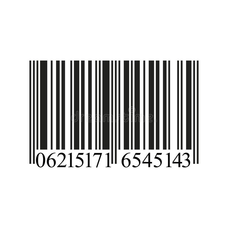 Realistic Barcode Icon Isolated on White Background. Stock Illustration ... Realistic Barcode Icon Isolated on White Background. Stock Illustration ...