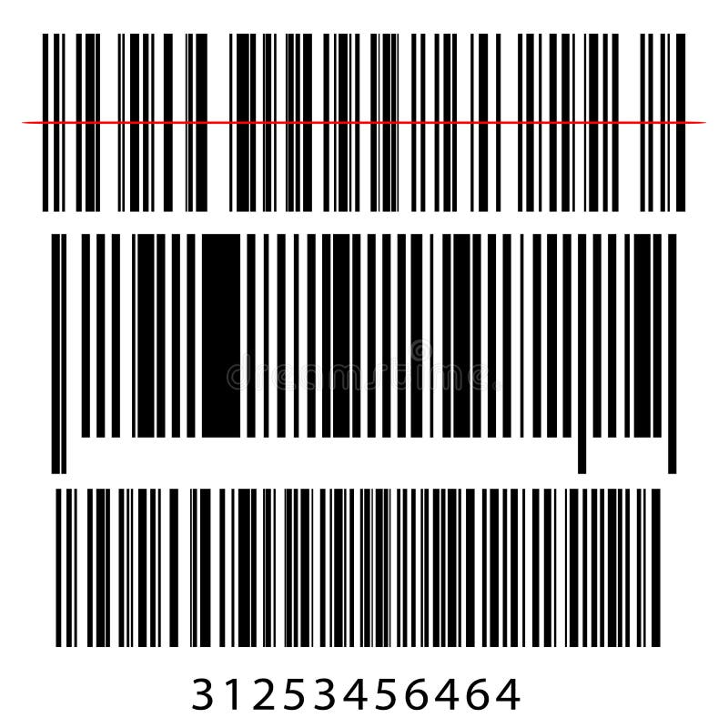 Realistic barcode set icon stock vector. Illustration of product ... Realistic barcode set icon stock vector. Illustration of product ...