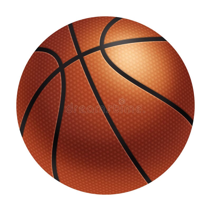 Realistic basketball stock illustration. Illustration of ball - 10170203