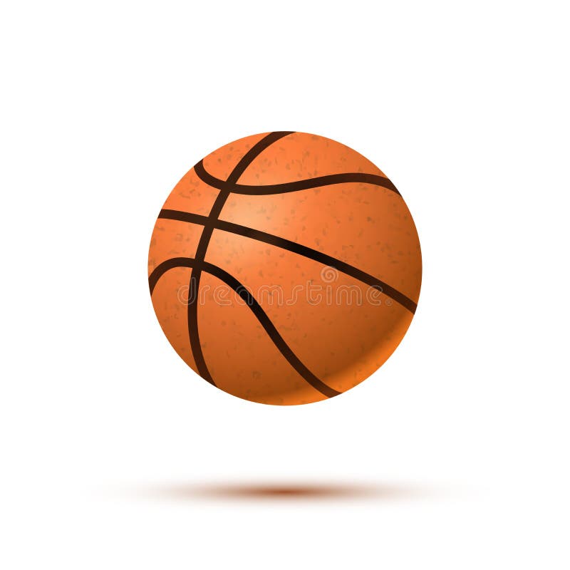 Realistic Basketball Ball Draw Stock Vector - Illustration of draw ...