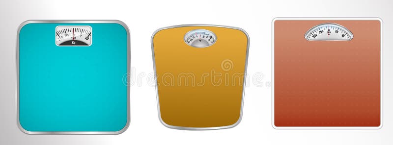 Realistic Bathroom Scale for Weighing Machine Isolated - 3d Illustrator ...