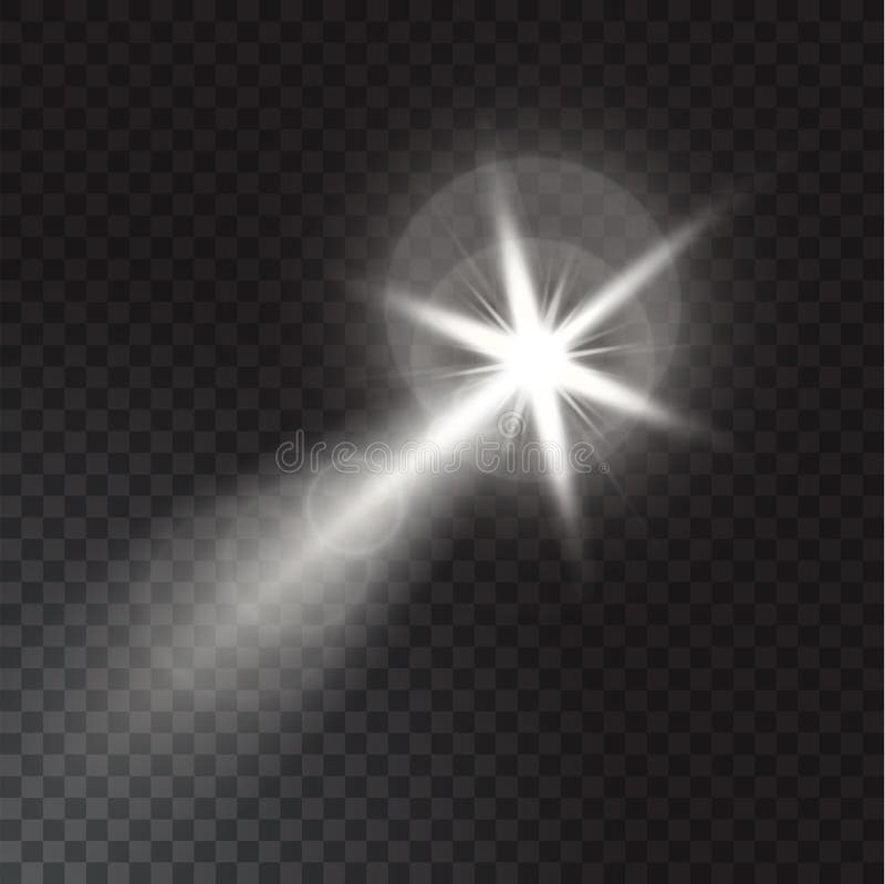 Realistic Beam Lights on Transparent Background. Stock Vector ...