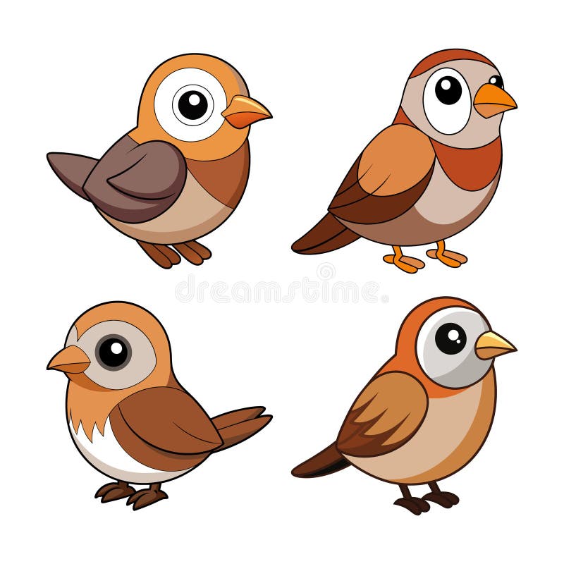 Realistic Bearded Reedling Bird Illustration Stock Vector ...