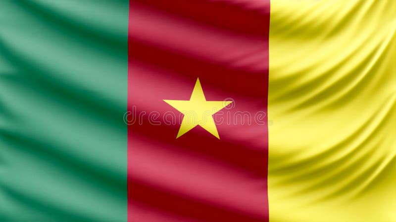 Realistic Beautiful Cameroon Flag 4k Stock Video - Video of cameroon ...