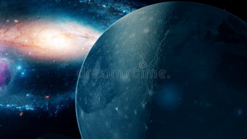 Realistic Beautiful Planet Pluto from Deep Space Stock Illustration ...