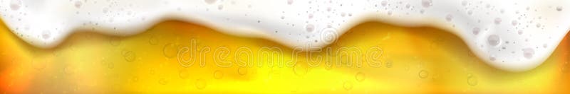 Realistic Beer Background, Foamy Drink, Dripping Drops - Vector Stock ...