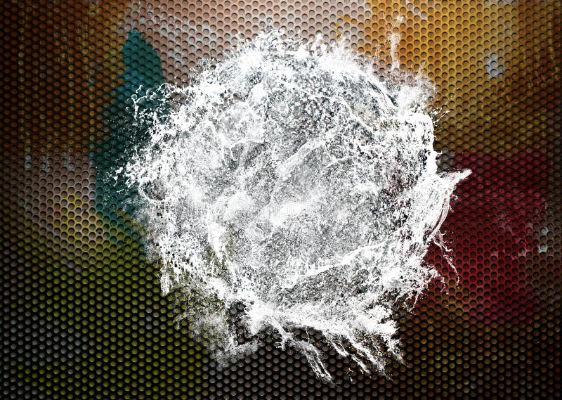 Realistic Big Explosion on a Gride Stock Illustration - Illustration of ...