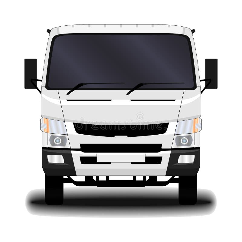 Realistic big truck stock vector. Illustration of isolated - 136730239
