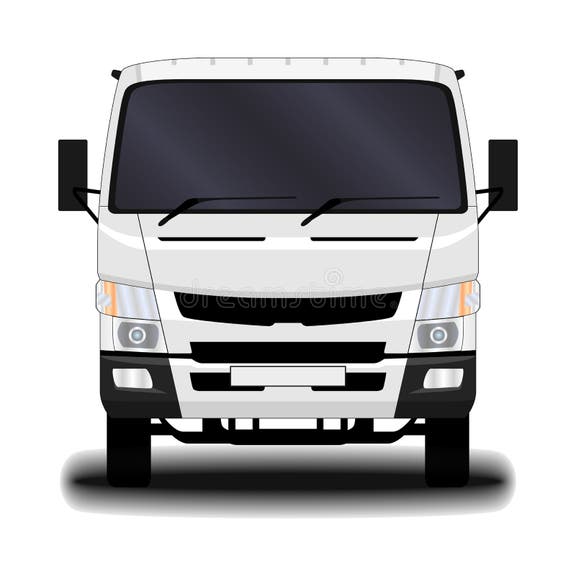 Realistic big truck stock vector. Illustration of isolated - 136730239