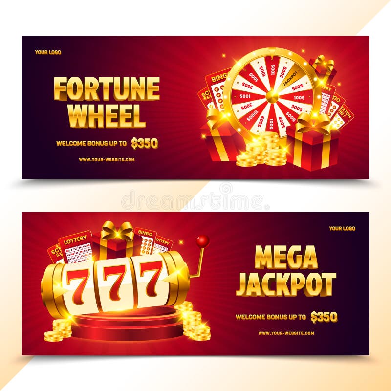 Realistic Bingo Game Banner Set Stock Illustration - Illustration of ...