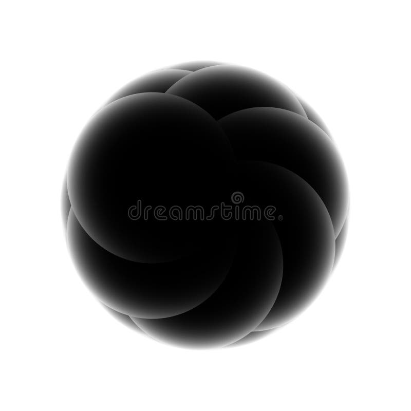 Realistic Black Abstract Object Stock Vector - Illustration of ...