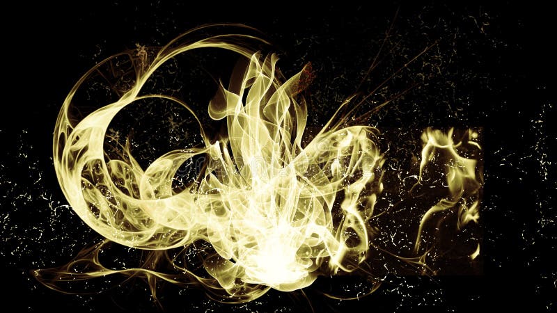 Realistic Black Background Flame Texture Stock Photo - Image of glow ...