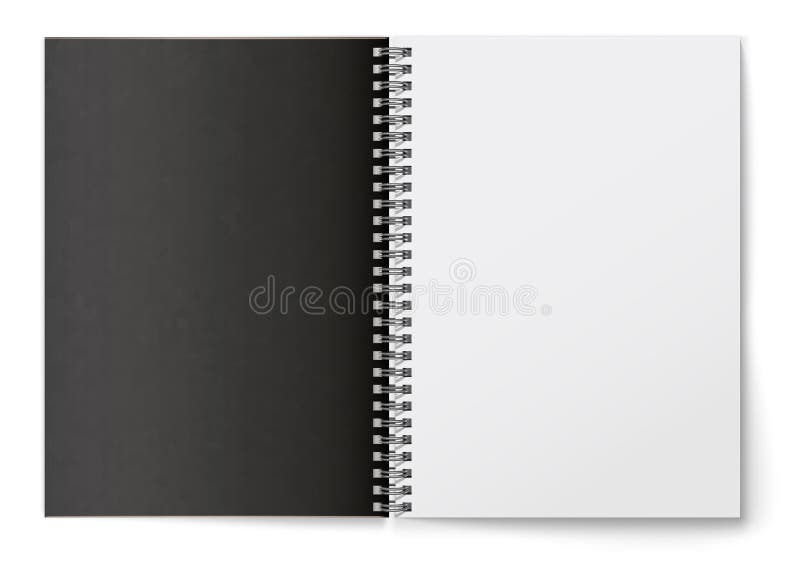 Open Notepad Black Background Stock Illustrations – 2,015 Open Notepad ...