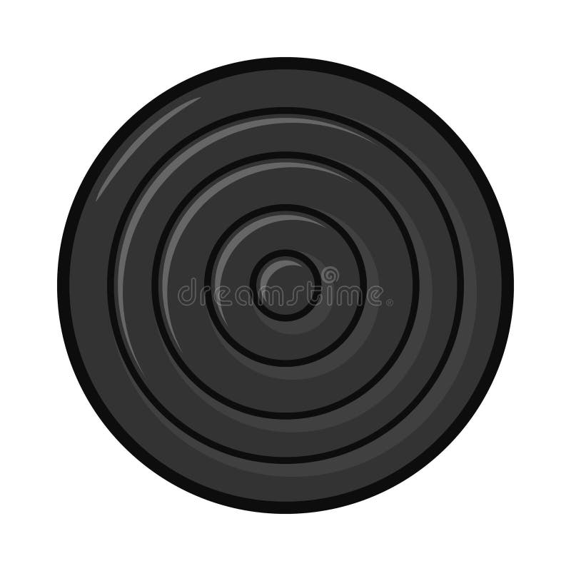 Realistic Black Checkers or Draughts Piece Top View Vector Stock Vector ...