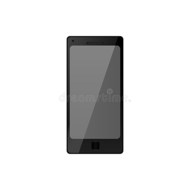 Realistic Black Electronic Technology Device with Empty Screen. Mobile ...