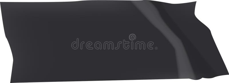 Realistic Black Flag Waving Gracefully in the Wind, Creating an Elegant ...