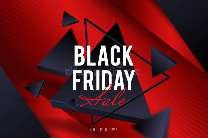 Realistic Black Friday Background Vector Design Stock Vector ...