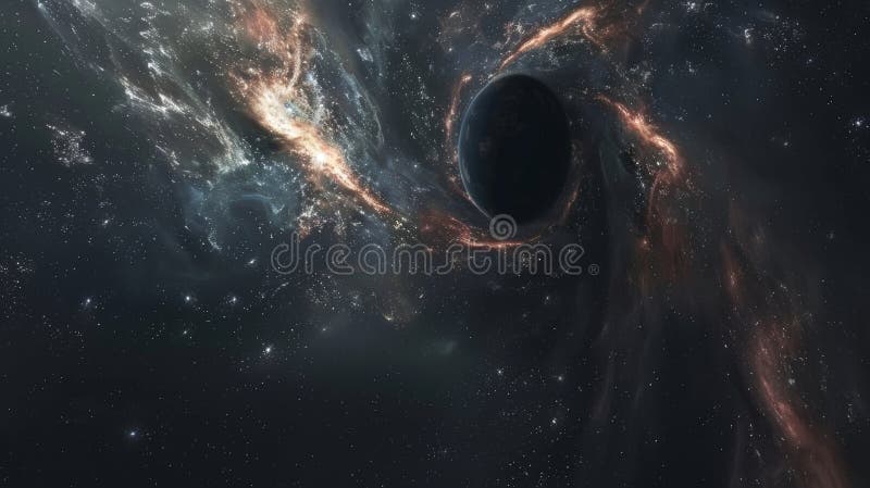 Realistic Black Hole Visualization in Space with Stars and ...