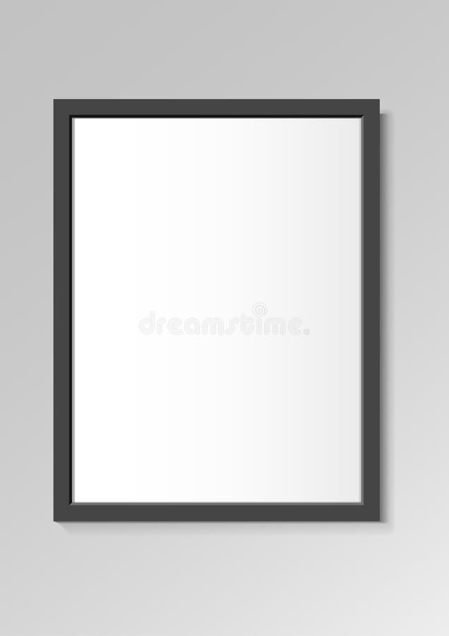 Realistic Black Horizontal and Square Frames. Stock Vector ...