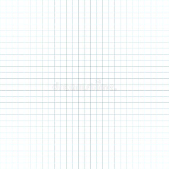 Realistic Blank Checked Copybook Paper Stock Vector - Illustration of ...