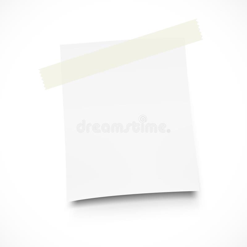 Realistic Note Paper Stock Illustrations – 31,743 Realistic Note Paper ...
