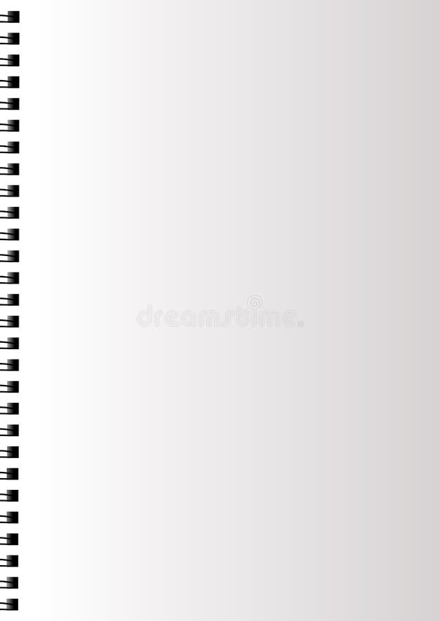 Realistic Notebook with Drawing Stock Vector - Illustration of book ...