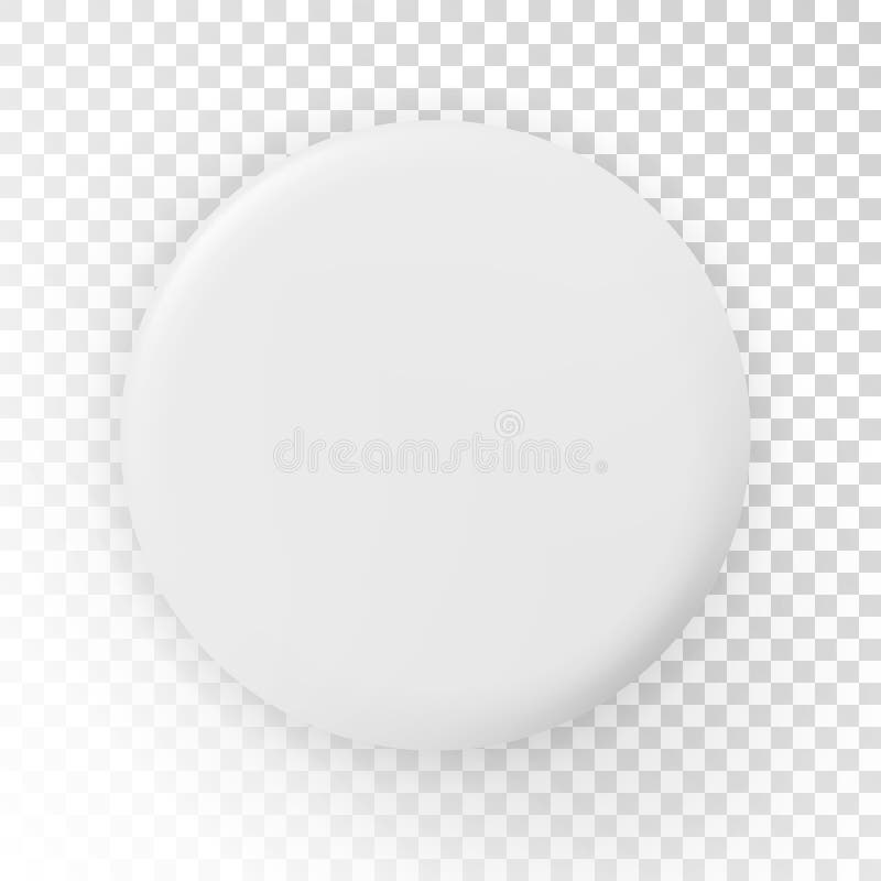 Realistic Blank White Badge - Stock Vector. Stock Vector - Illustration ...