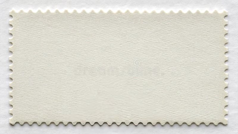 Realistic Blank White Postage Stamp Mockup Design Branding Template for ...