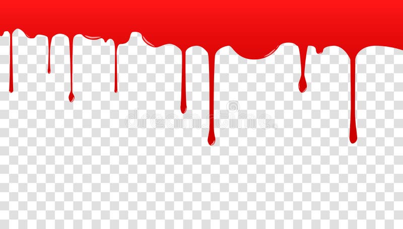 Blood on a Transparent Background. Stock Vector - Illustration of ...