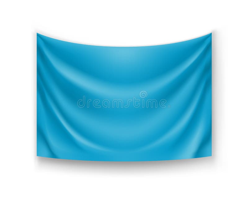 Realistic Blue Banner for Advertising Stock Vector - Illustration of ...
