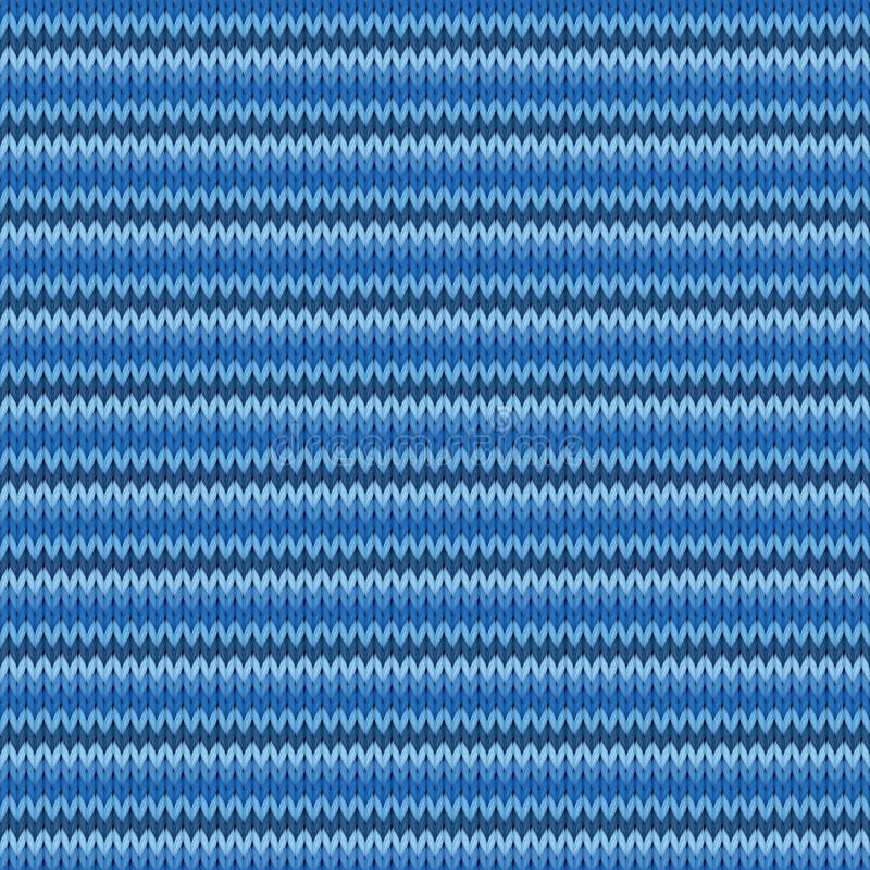 Realistic Blue Knitted Seamless Tileable Pattern. Knitted Fabric ...