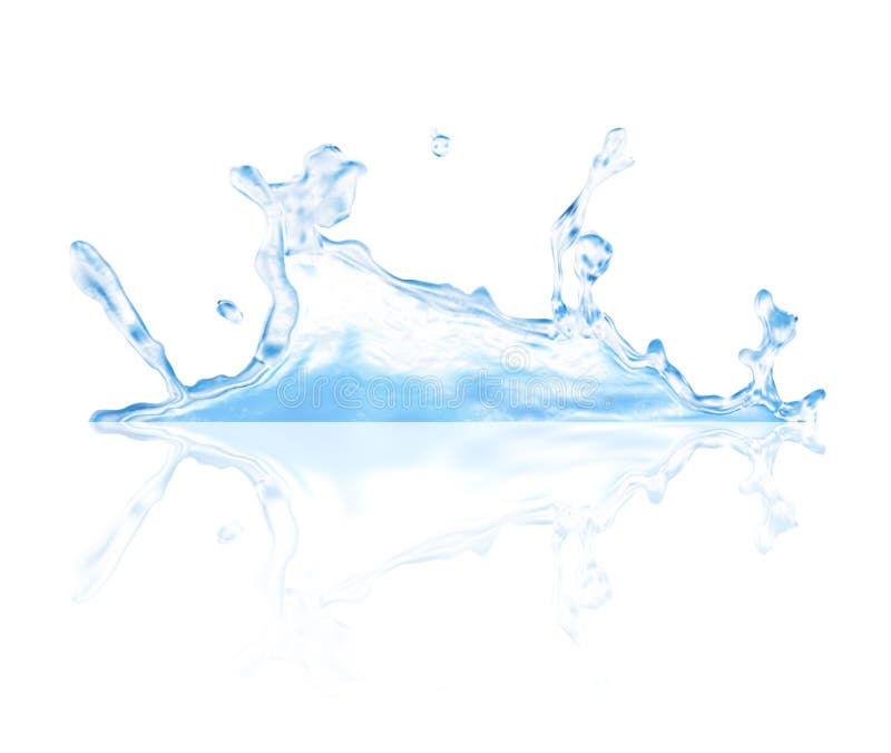 Realistic Blue Water Splash. Vector Icon Stock Vector - Illustration of ...