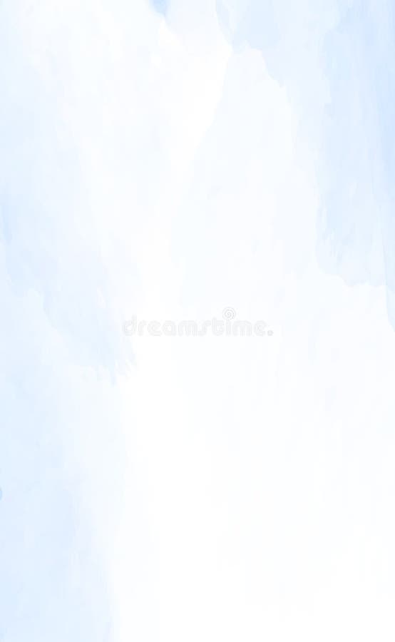 Realistic Blue Watercolor Panoramic Texture on White Background ...