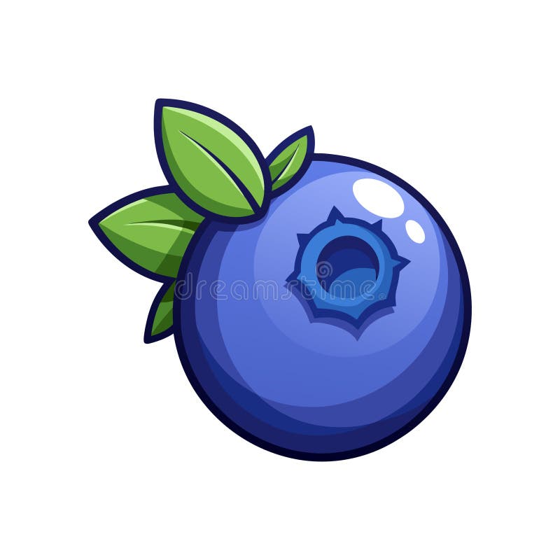 Realistic Blueberry Illustration for Creative Design Stock Illustration ...