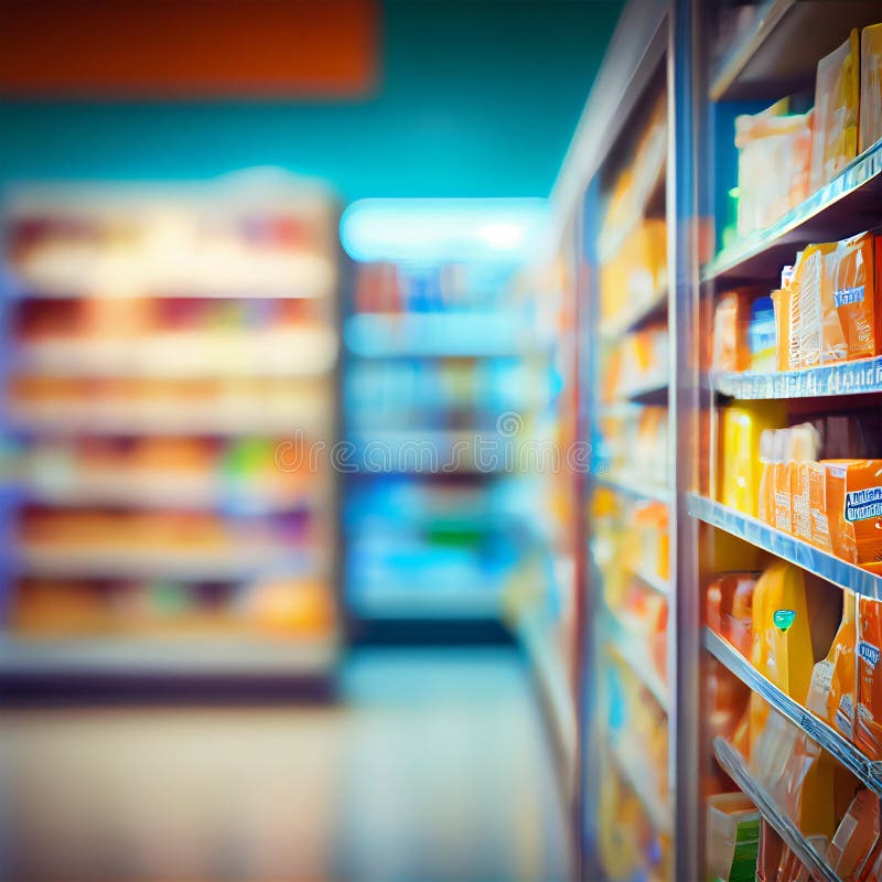 Realistic Blur Background of Store, Department Store, Supermarket or ... Realistic Blur Background of Store, Department Store, Supermarket or ...