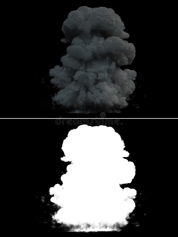 Realistic Bomb Explosion Smoke Stock Photo - Image of catastrophe ...