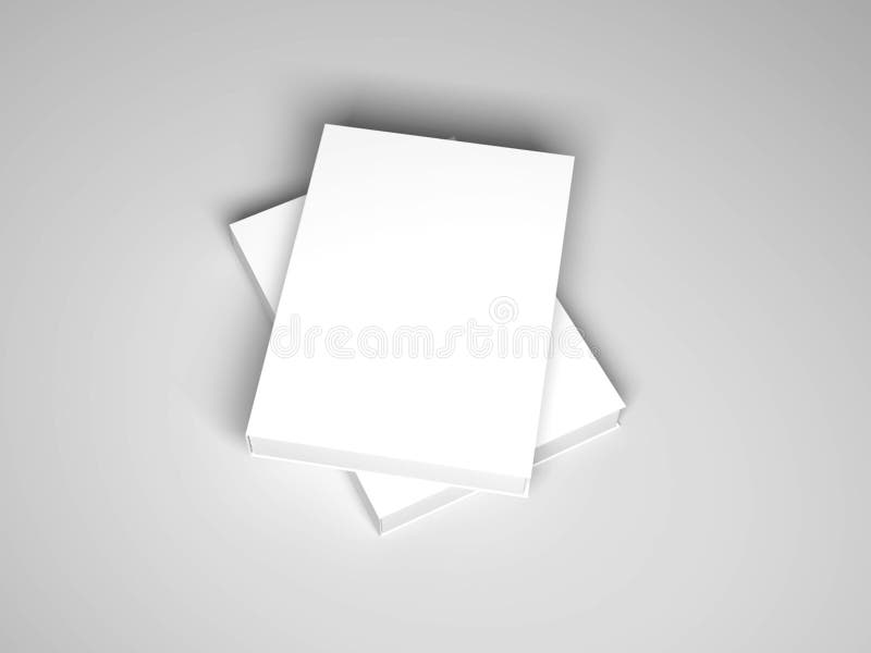 Realistic Book Cover Mockup Template Stock Illustration - Illustration ...