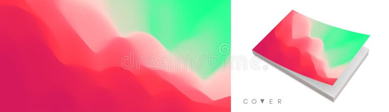 Realistic Book Mockup. Cover Design Template. Perspective View Stock ...