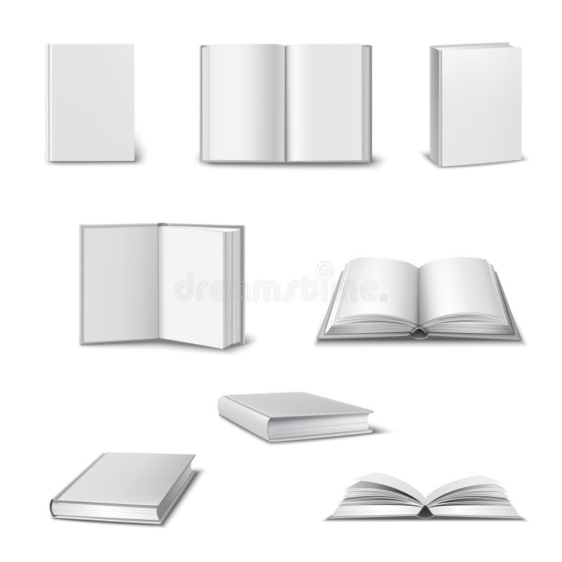 Realistic Book Set stock vector. Illustration of cover - 210227875