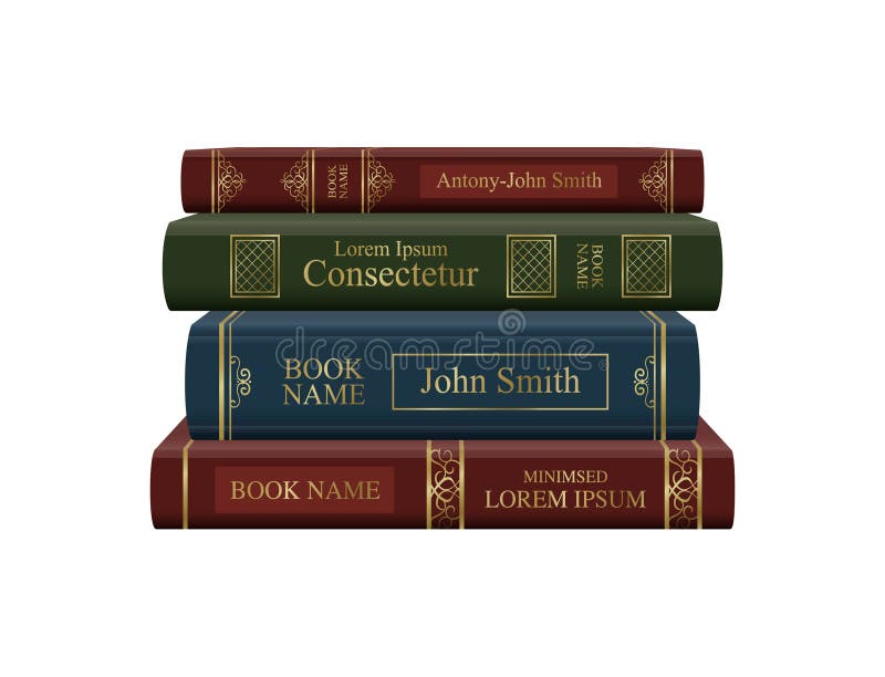 Realistic Books Illustration Stock Vector - Illustration of cover ...