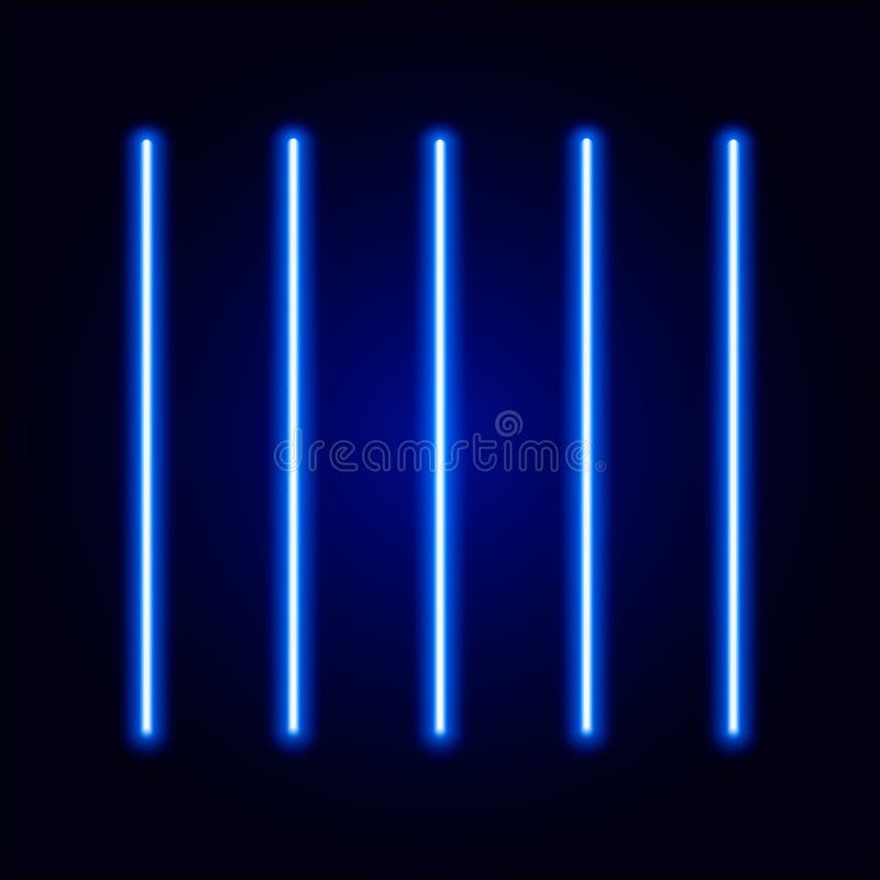 Realistic Bright Colorful Laser Beam. Stock Vector - Illustration of ...