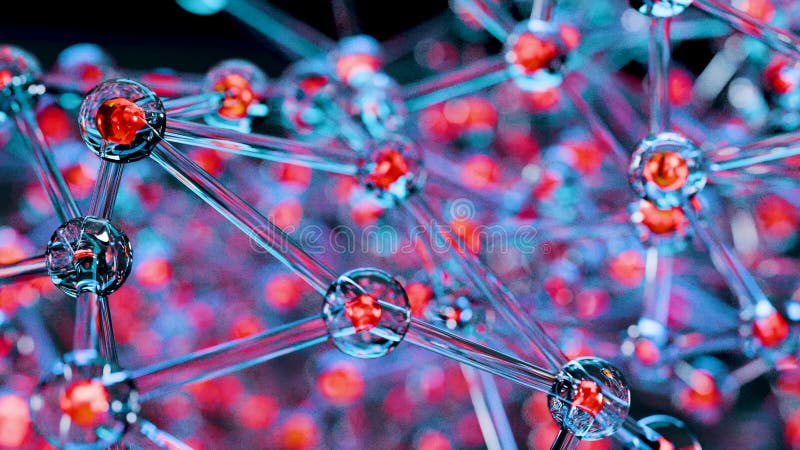 Realistic Bstract Molecules or Atoms, Molecular Structure, Biochemical ...