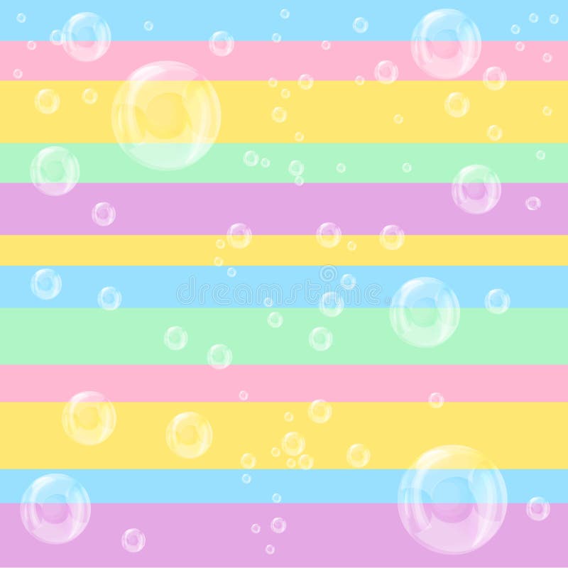 Realistic Bubbles on Abstract Line Stock Vector - Illustration of ...