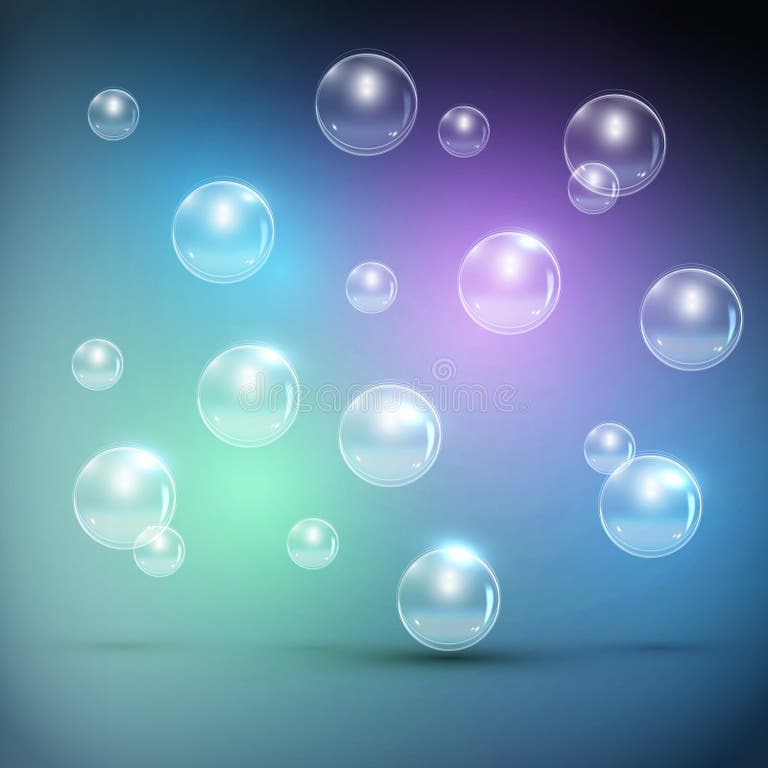 Realistic Bubbles Vector stock vector. Illustration of realistic - 21818373