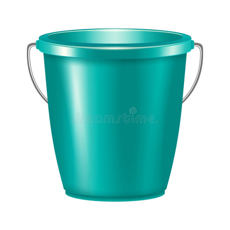 Realistic Bucket Illustration Stock Vector - Illustration of template ...